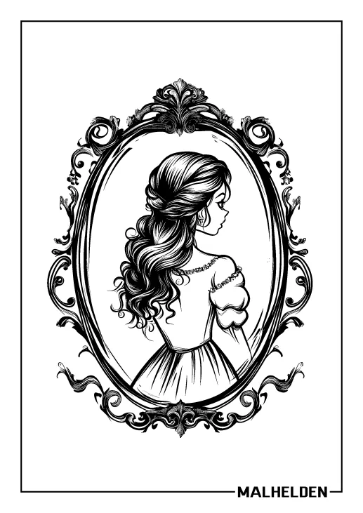 Prinzessin Ausmalbilder | kostenlose PDF Malvorlagen